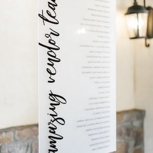 Custom Vendor Sign | Wedding Planner | Event Planner | Preferred Vendor ...