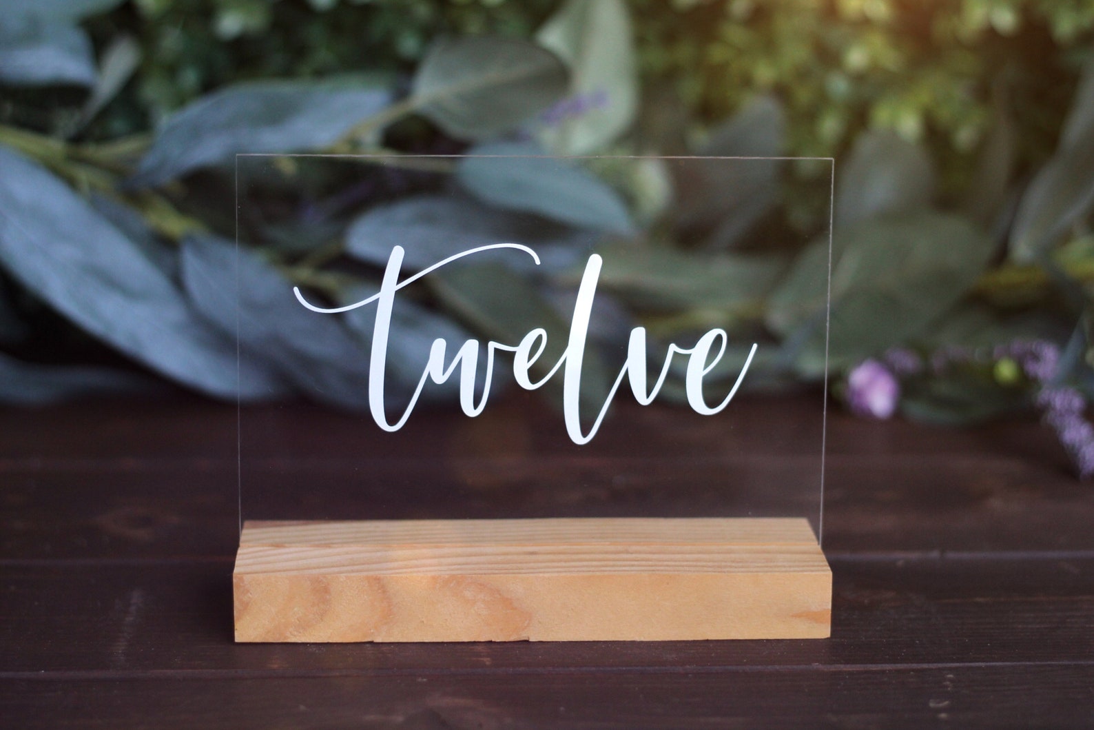 Custom Table Numbers Acrylic Plexiglass Wedding - Etsy