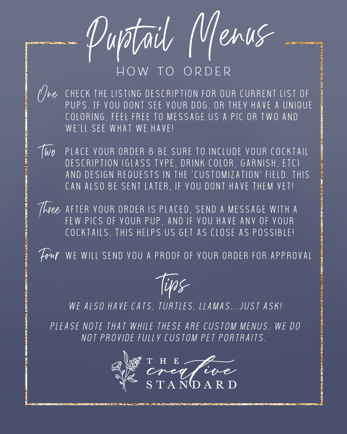 Custom Dog Bar Menu | Wedding | Pitbull | Puptail | Lab | Puppy ...