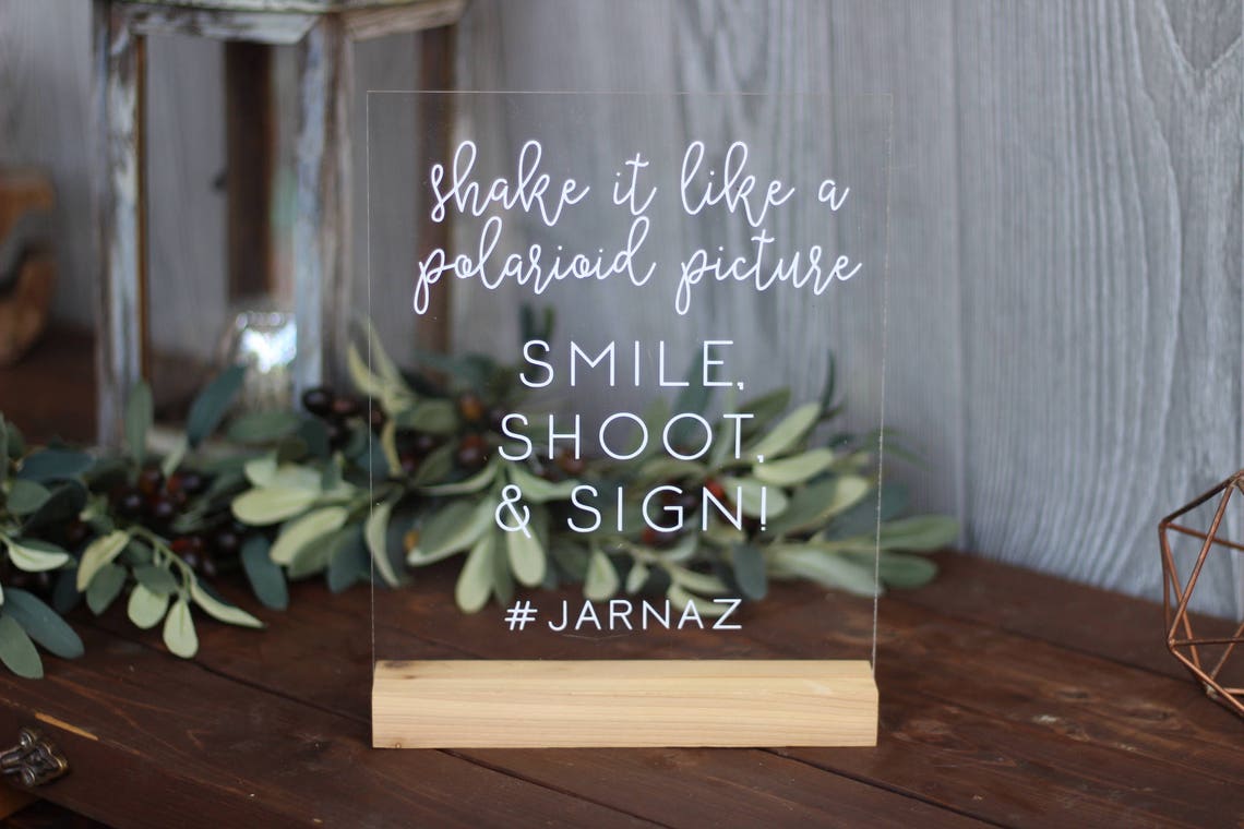 Custom Acrylic Photobooth Sign / Wedding / Event / Photo Booth | Etsy