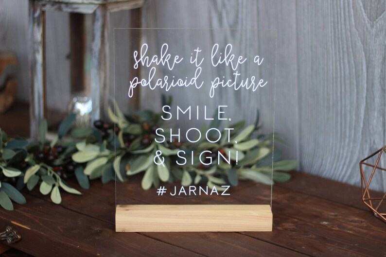 Custom Acrylic Photobooth Sign / Wedding / Event / Photo Booth | Etsy