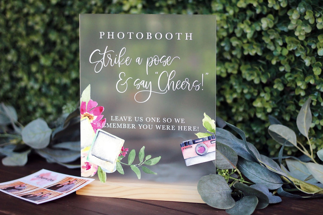 Custom Photobooth Sign / Wedding / Event / Photo Booth / Acrylic ...