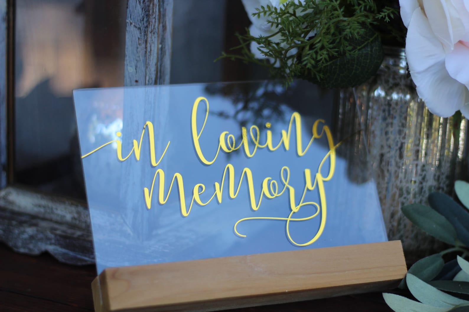 Custom Acrylic in Loving Memory Sign / Wedding / Event - Etsy