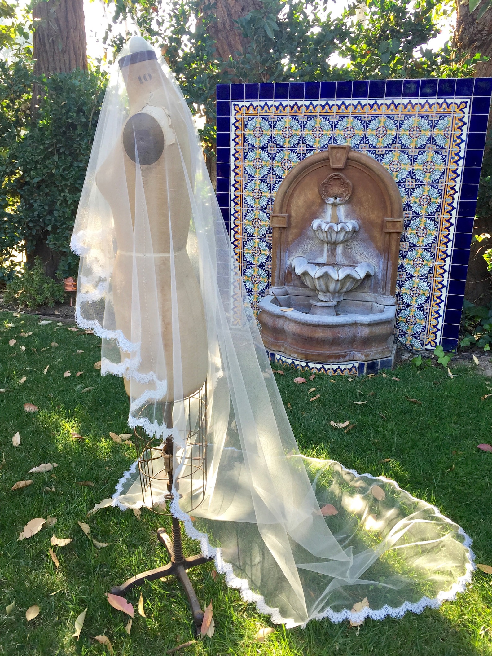 Lace Wedding Veil French Chantilly Lace Veil Wedding Veil - Etsy