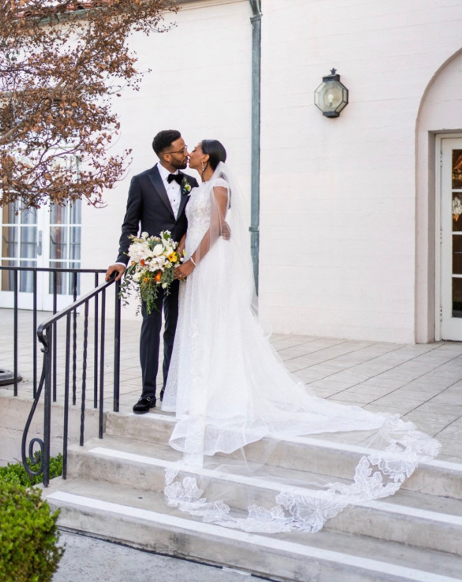 Wedding Veil Bridal Veil Glimmer Tulle Veil Floral Veil | Etsy