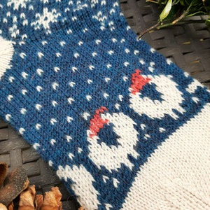 Snowy Sheep Sock Knitting Pattern, Holiday Sock Knitting Pattern ...