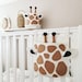 Abstract Shapes Felt Giraffe Basket, Unique Safari Storage Bin, Giraffe ...