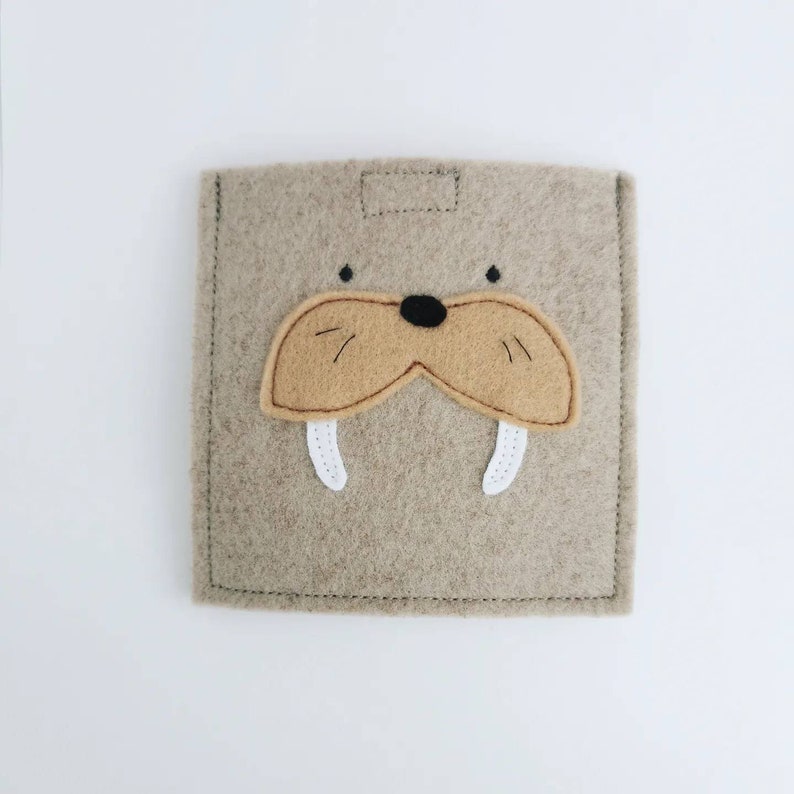 Woodland Themed Small Kids Plaster and Hygien Storage Bag, Pounch for ...