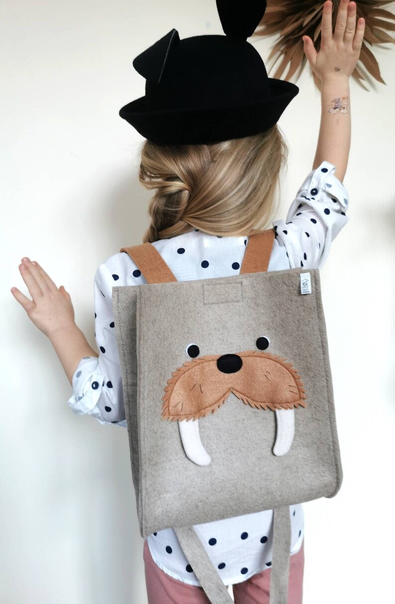 Unisex Felt Backpack for Kids Woodland Design Rucksack Ocean | Etsy