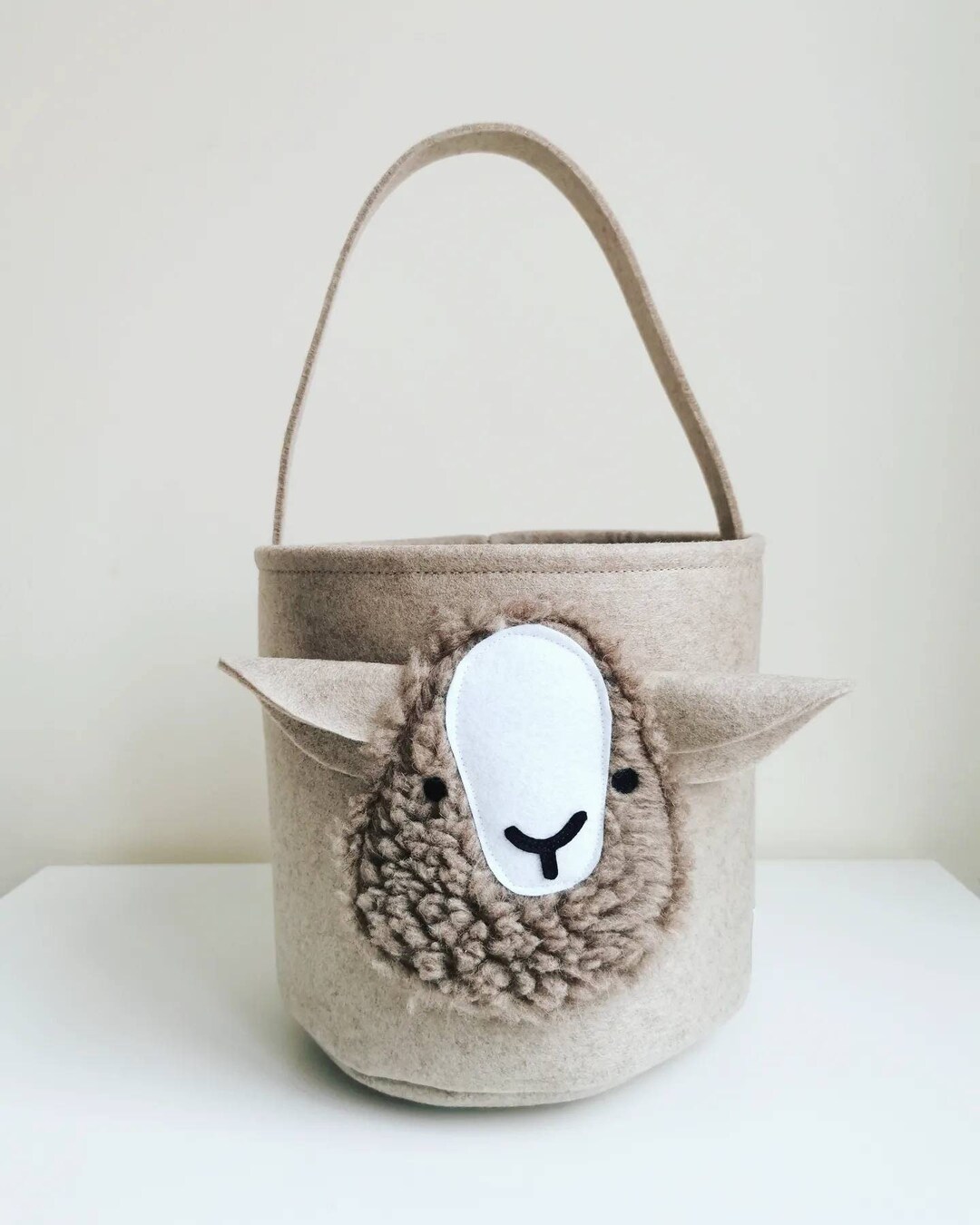 Felt Gray Sheep Basket Inspired by Country Life, Toy Storage for Kids ...