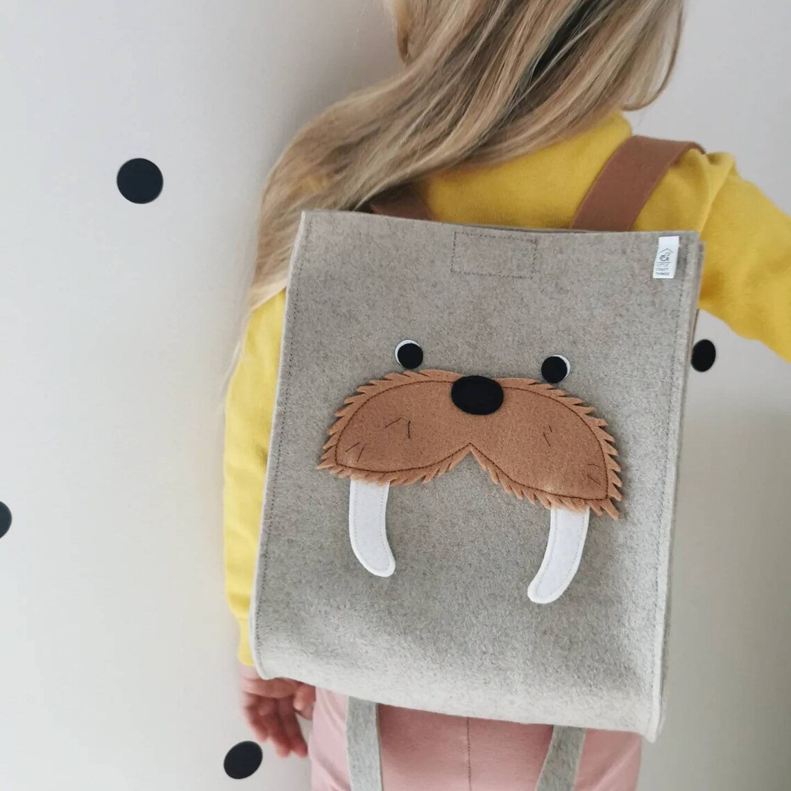 Unisex Felt Backpack for Kids Woodland Design Rucksack Ocean | Etsy