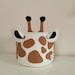 Abstract Shapes Felt Giraffe Basket, Unique Safari Storage Bin, Giraffe ...