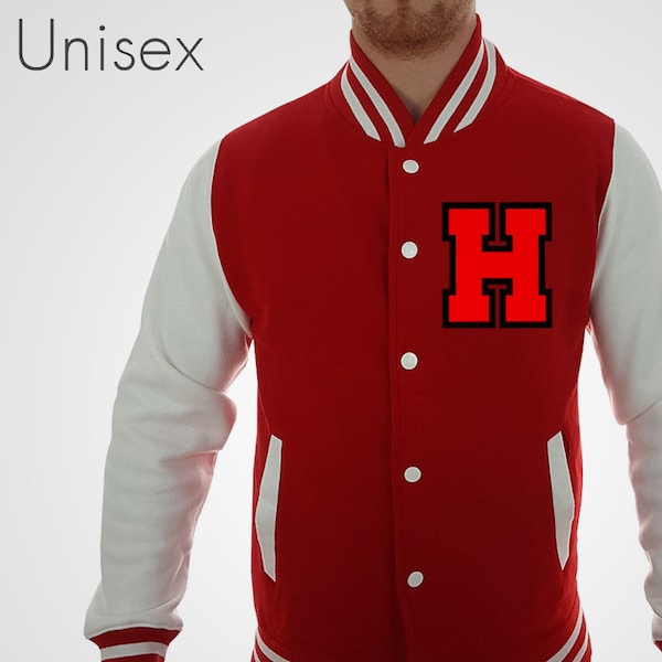 Red White and Black Varsity Jacket - Etsy