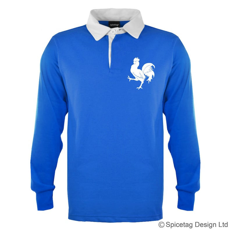 Retro France Rugby Jersey French Polo Shirt Gallic Rooster - Etsy