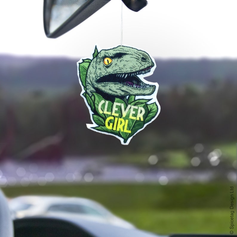 Clever Girl Raptor Car Air Freshener: Handmade Cherry Scent - Etsy UK