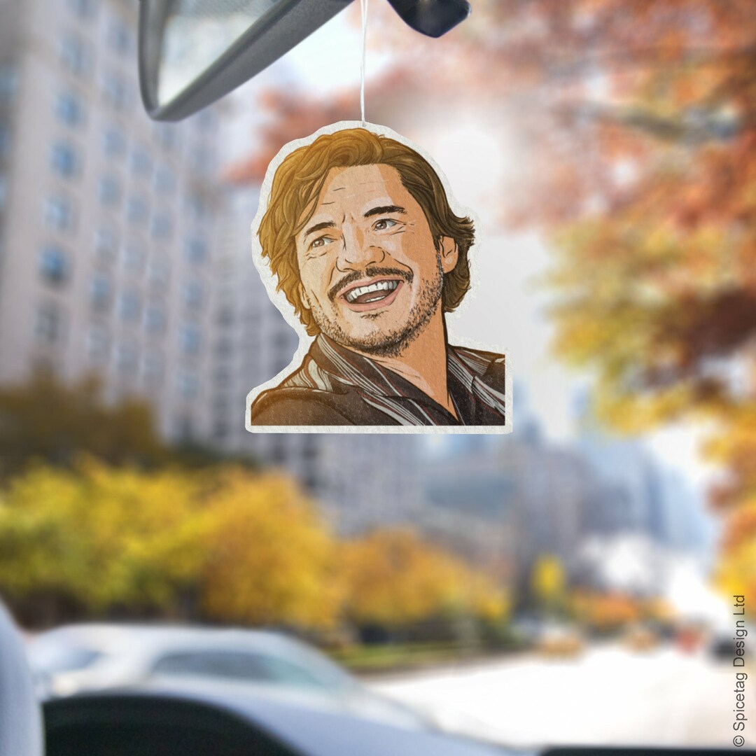 Pedro Pascal Car Air Freshener TLOU Cars Novelty Gift Present Movie TV ...