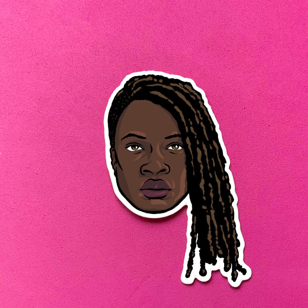 Michonne Vinyl Sticker TWD Face Stickers Character Faces Decal TV Show ...