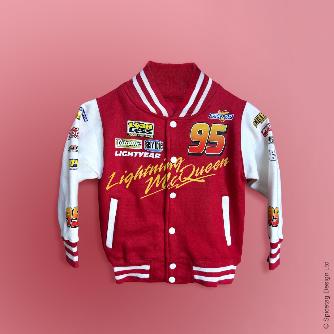 Kids Lightning Mcqueen Varsity Jacket: Racing Movie Costume - Etsy