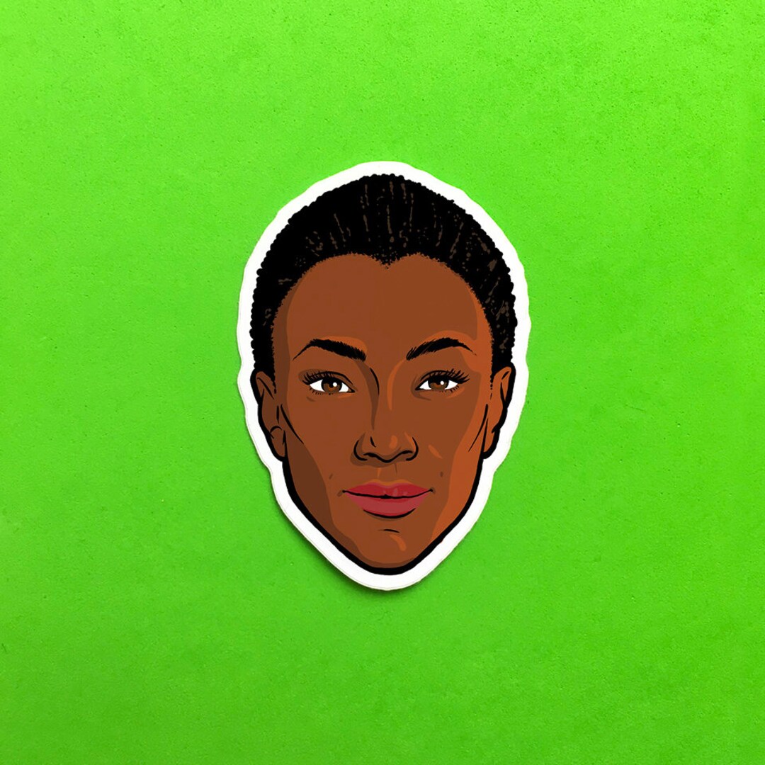 Sasha Vinyl Sticker Twd Face Stickers Character Faces Look At The Flowers Decal Tv Show Lable