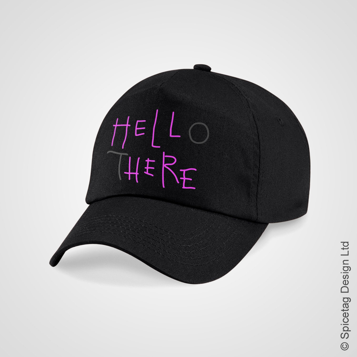 Hell Here Cap Cute Pink Neon Sign Hello There Hat Retro Film - Etsy UK