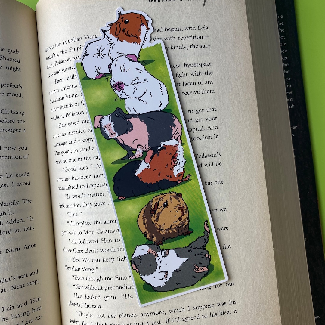 Guinea Pig Bookmark Guineas Piggy Pigs Cut Bookmarks New Fan Gift ...