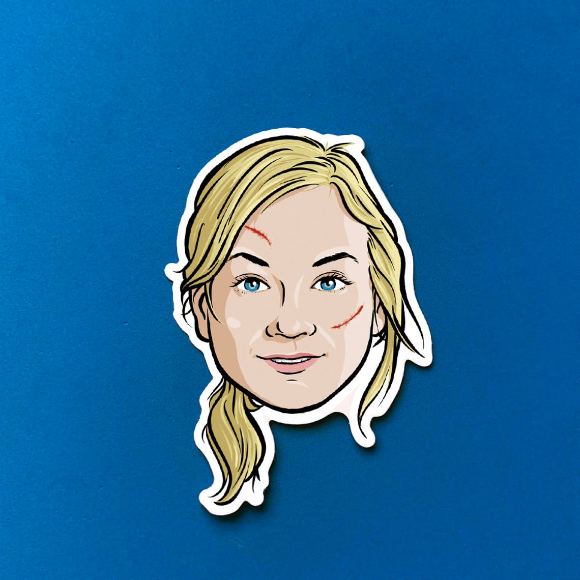 Beth Vinyl Sticker Twd Face Stickers Character Faces Decal Tv Etsy