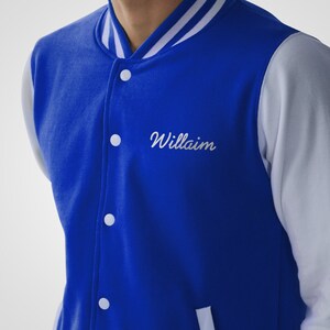 Personalised Name Letterman Jacket With Customised Text Choice Custom ...
