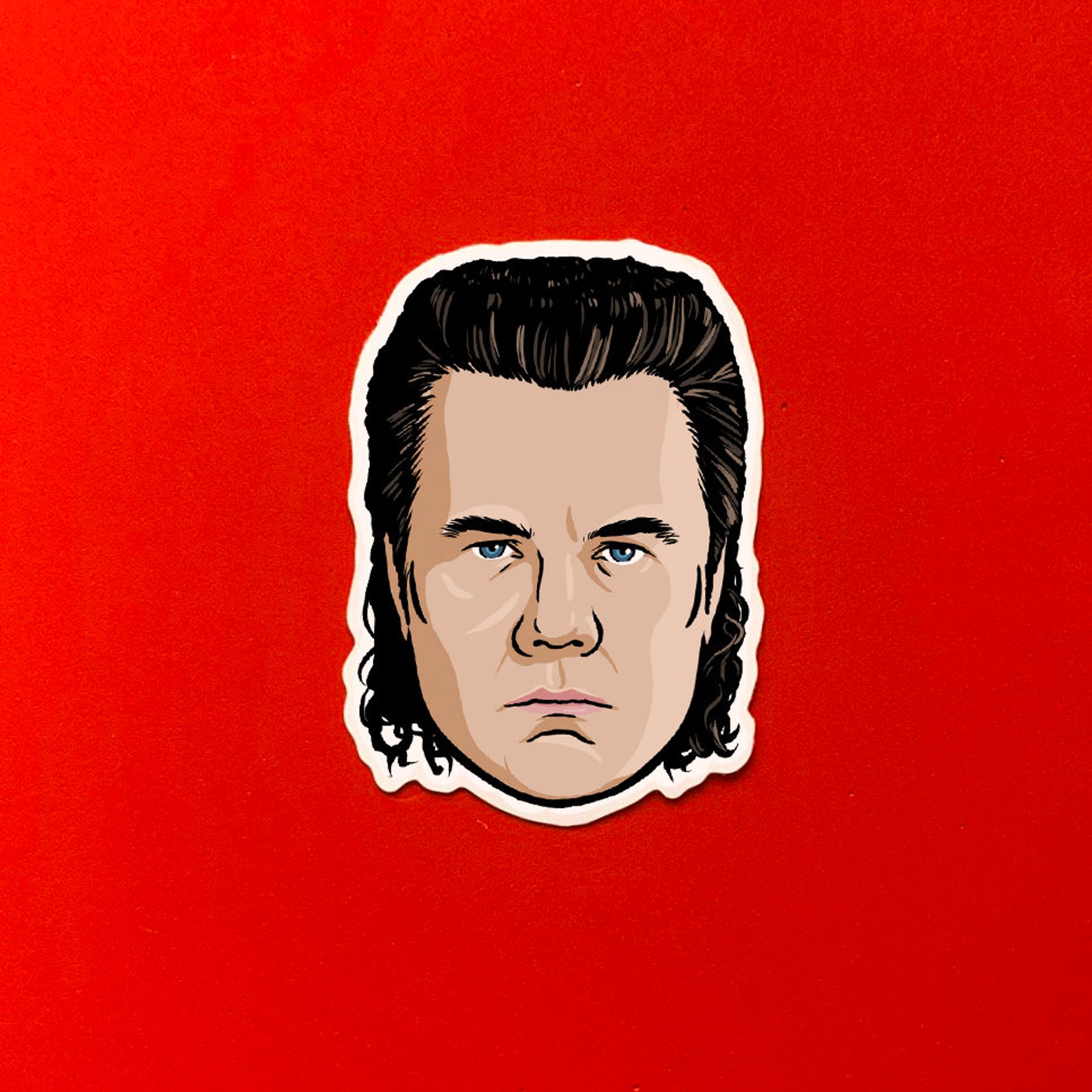 Eugene Vinyl Sticker Twd Face Stickers Character Faces Decal Etsy