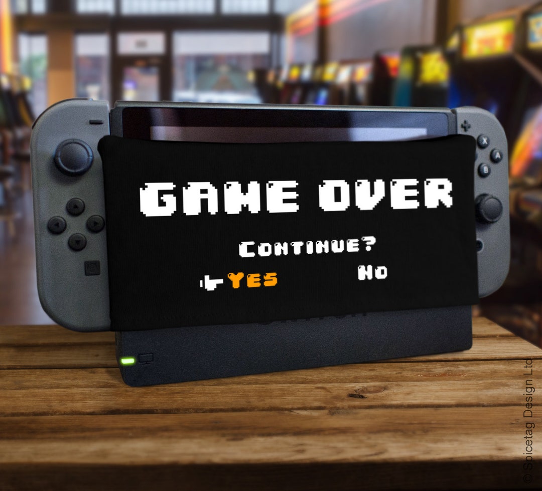 Switch Dock Sock Retro Game Over Retro Gaming Video Game Screen ...