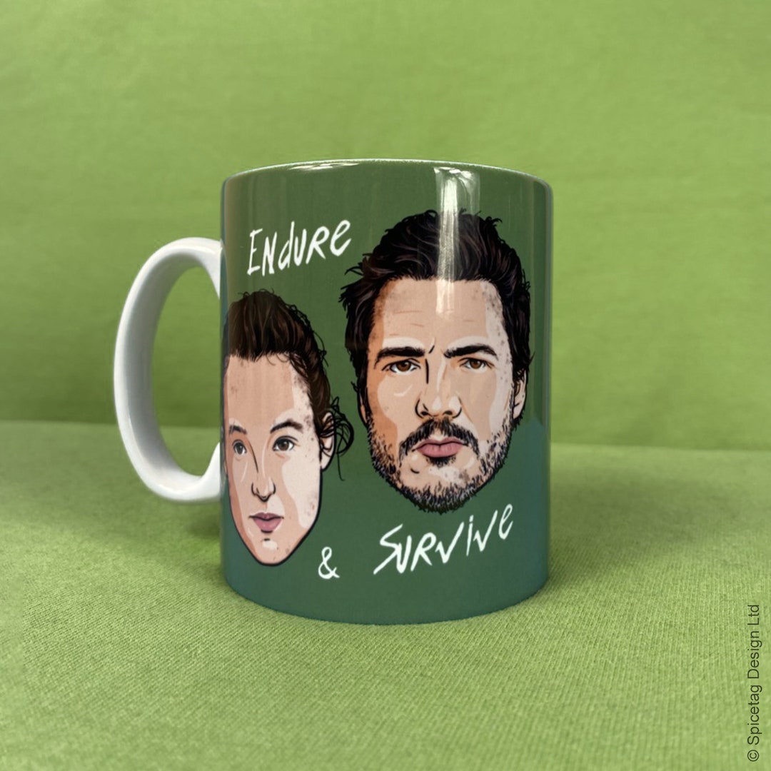 Joel & Ellie Mug TV Show Mugs Fan Made Cup Coffee Video Game Endure and ...