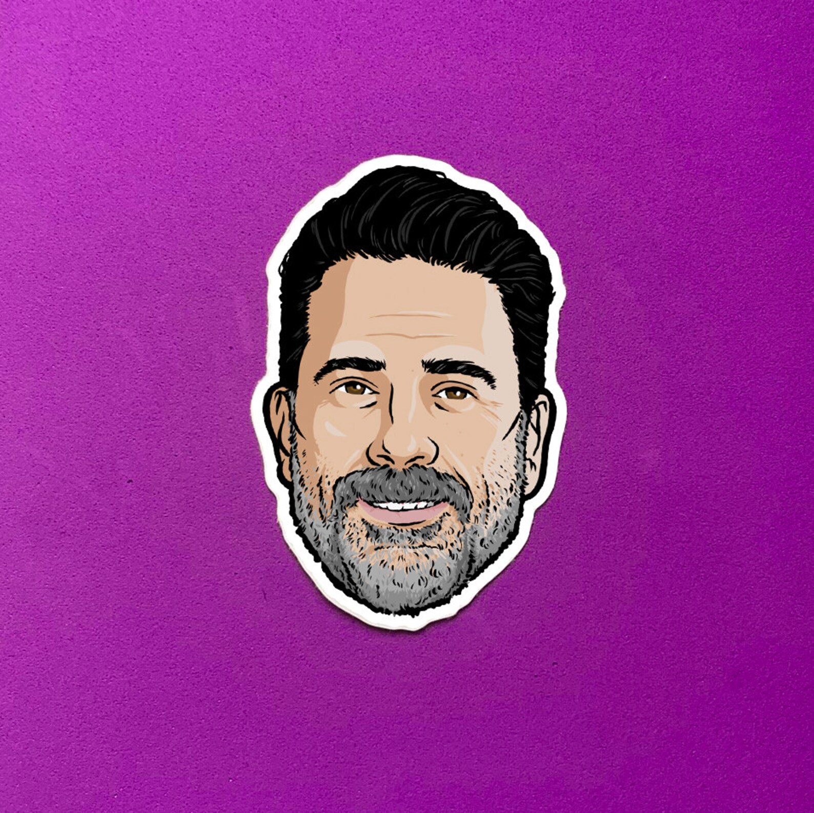 Negan Vinyl Sticker TWD Face Stickers Character Faces Decal TV - Etsy UK