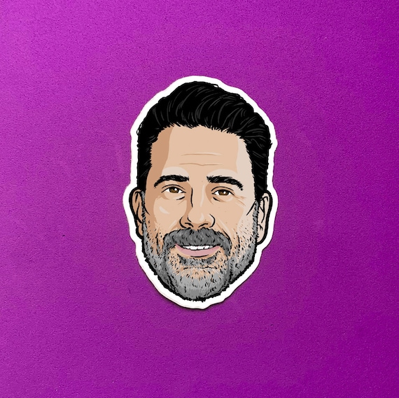 Negan Vinyl Sticker TWD Face Stickers Character Faces Decal TV - Etsy UK