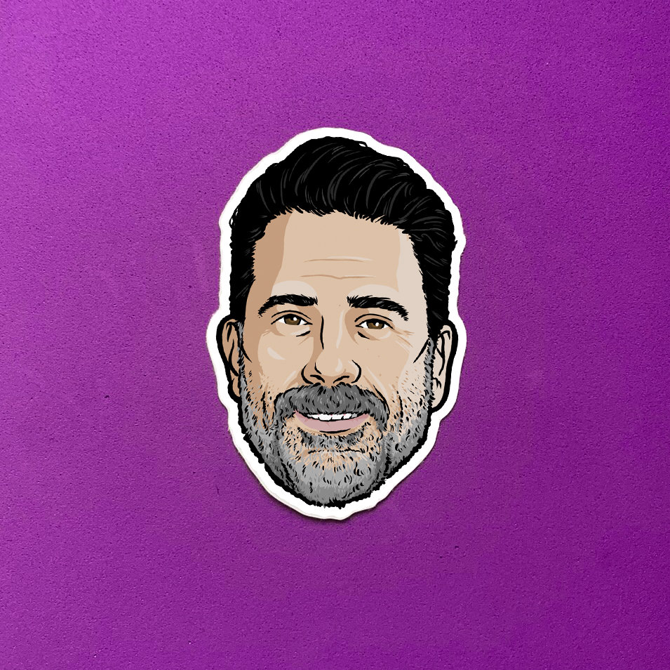 Negan Vinyl Sticker TWD Face Stickers Character Faces Decal TV | Etsy UK
