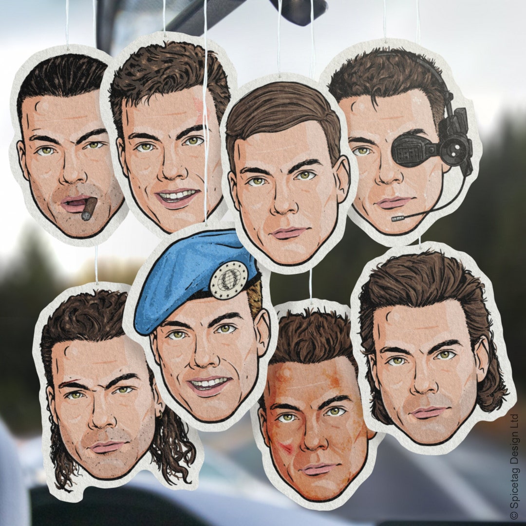 Van Damme Car Air Freshener Cars Novelty Gift Present Idea Action Film ...