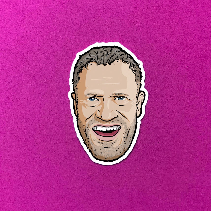 Merle Vinyl Sticker TWD Face Stickers Character Faces Decal TV | Etsy