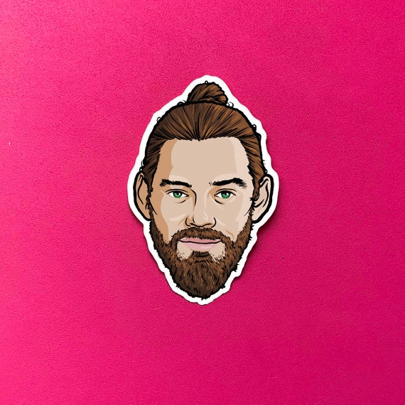 Jesus Vinyl Sticker TWD Face Stickers Character Faces Decal TV | Etsy