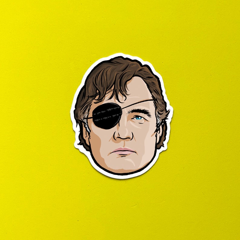 Governor Vinyl Sticker Twd Face Stickers Character Governour Etsy Denmark