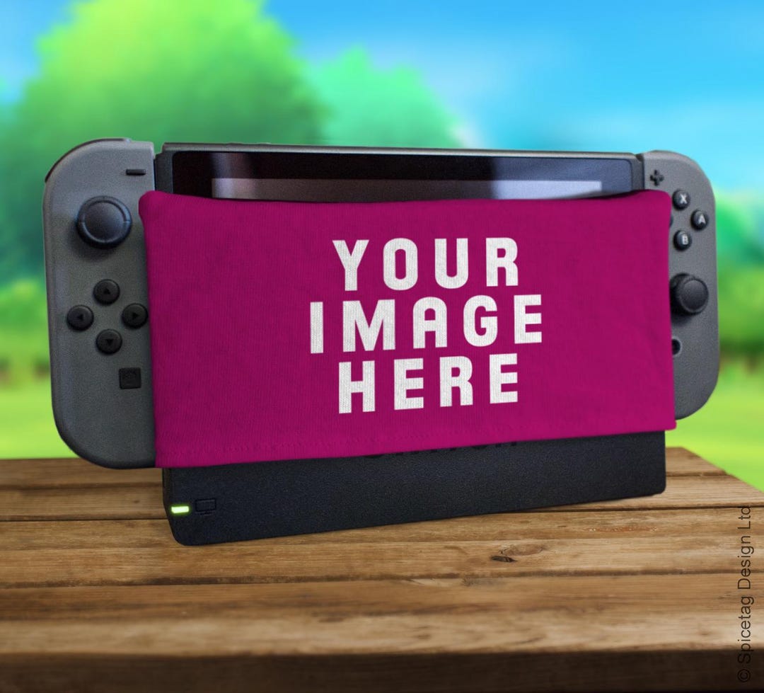 Custom Switch Dock Sock Personalised Video Gaming Screen Protector Cozy ...