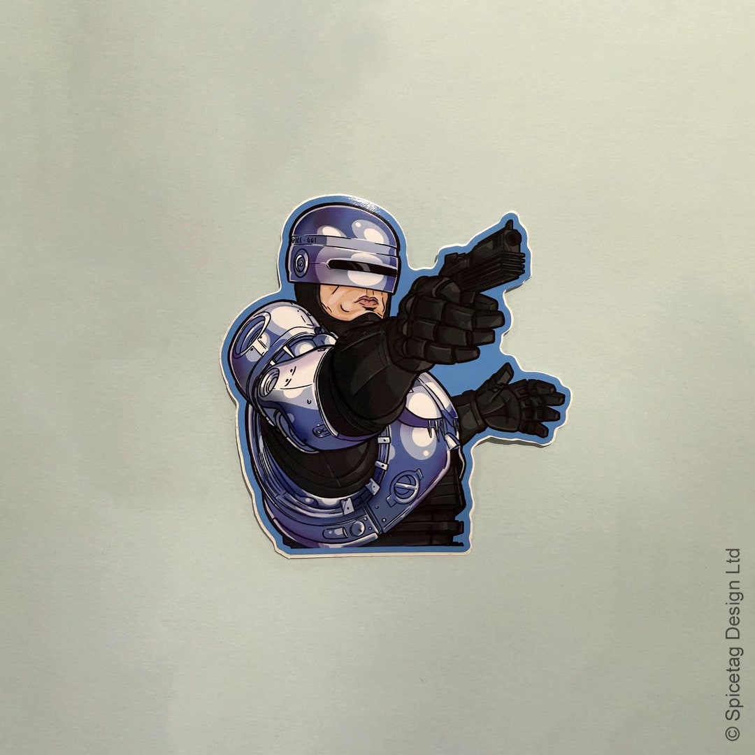 Large Robocop Sticker: 80s Action Movie Decal - Etsy