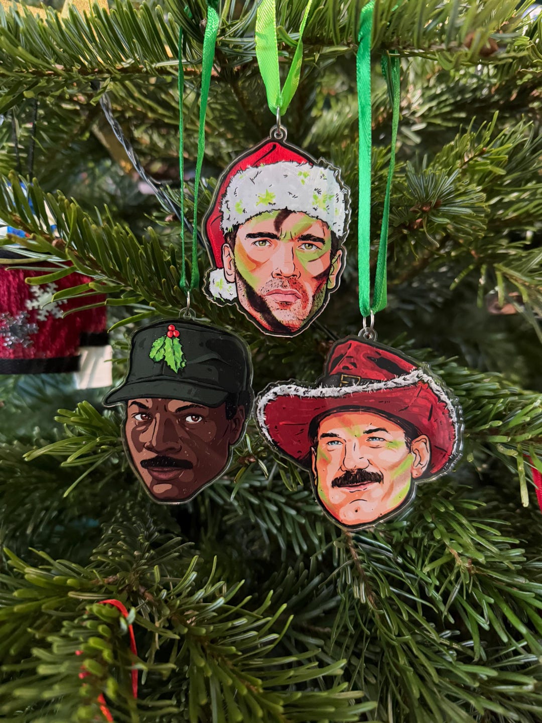 Dutch Dillon and Blaine Trio Acrylic Christmas Tree Ornament Xmas ...