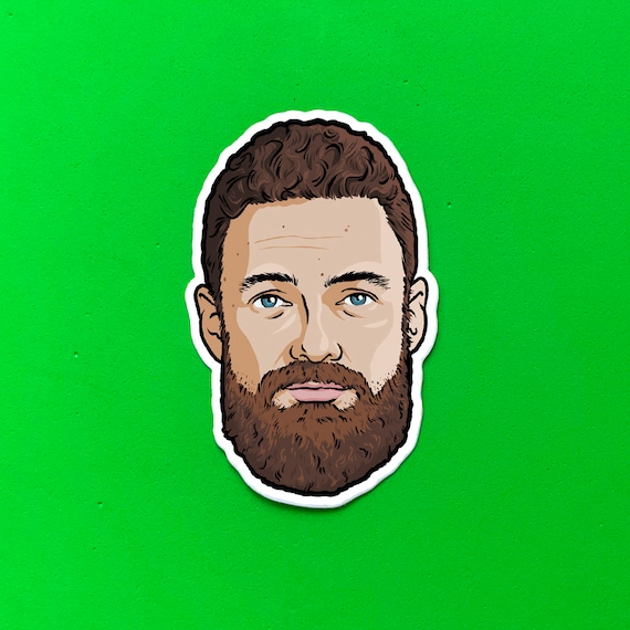 Aaron Vinyl Sticker TWD Face Stickers Character Faces Decal TV | Etsy UK