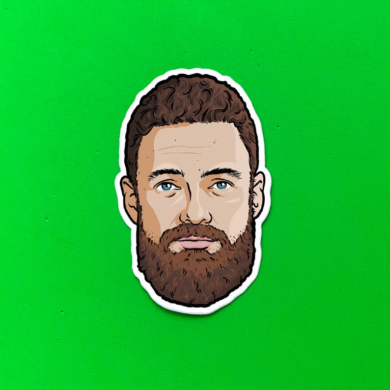 Aaron Vinyl Sticker TWD Face Stickers Character Faces Decal TV - Etsy
