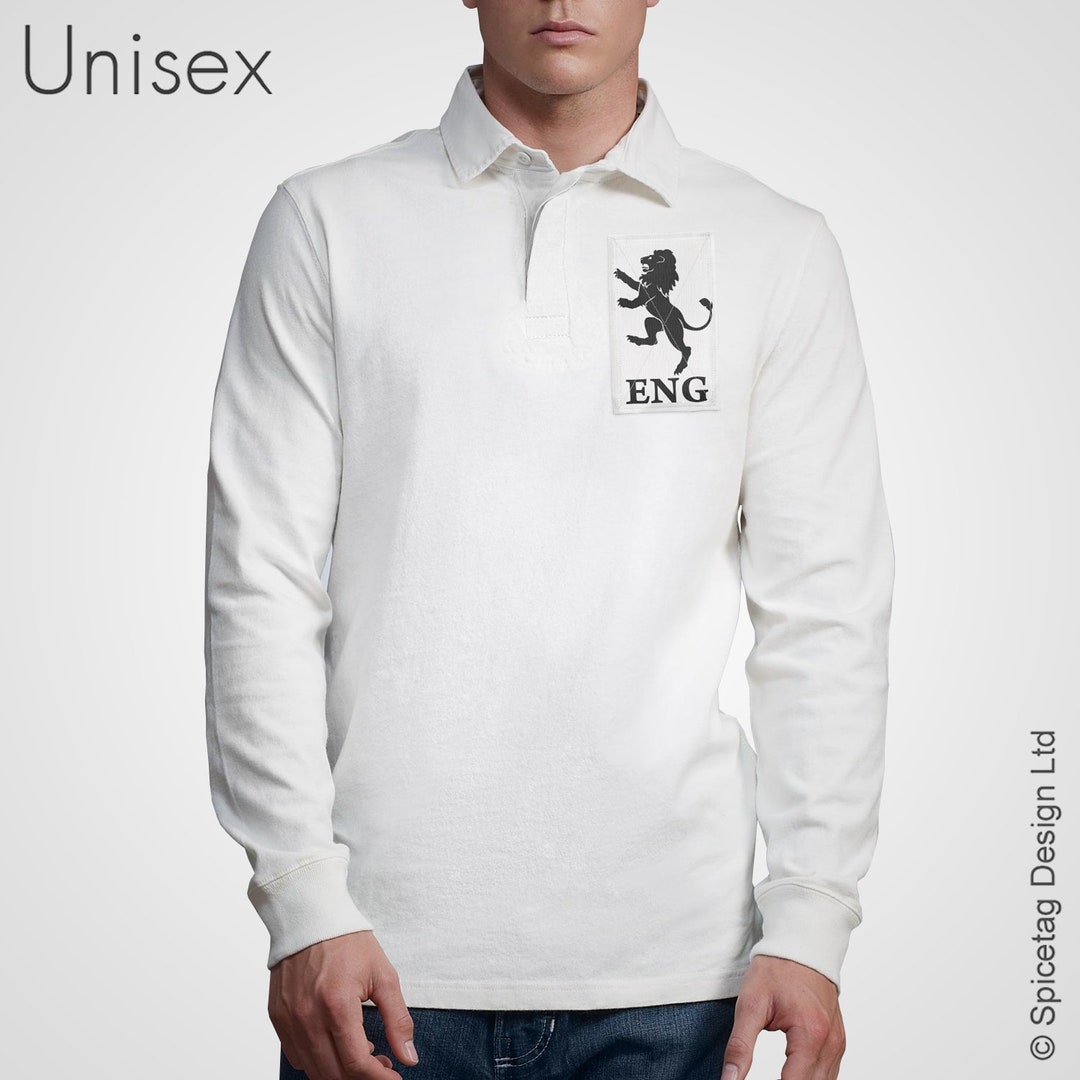 Ultra Retro England Rugby Jersey With Vintage Patch English Sporting ...