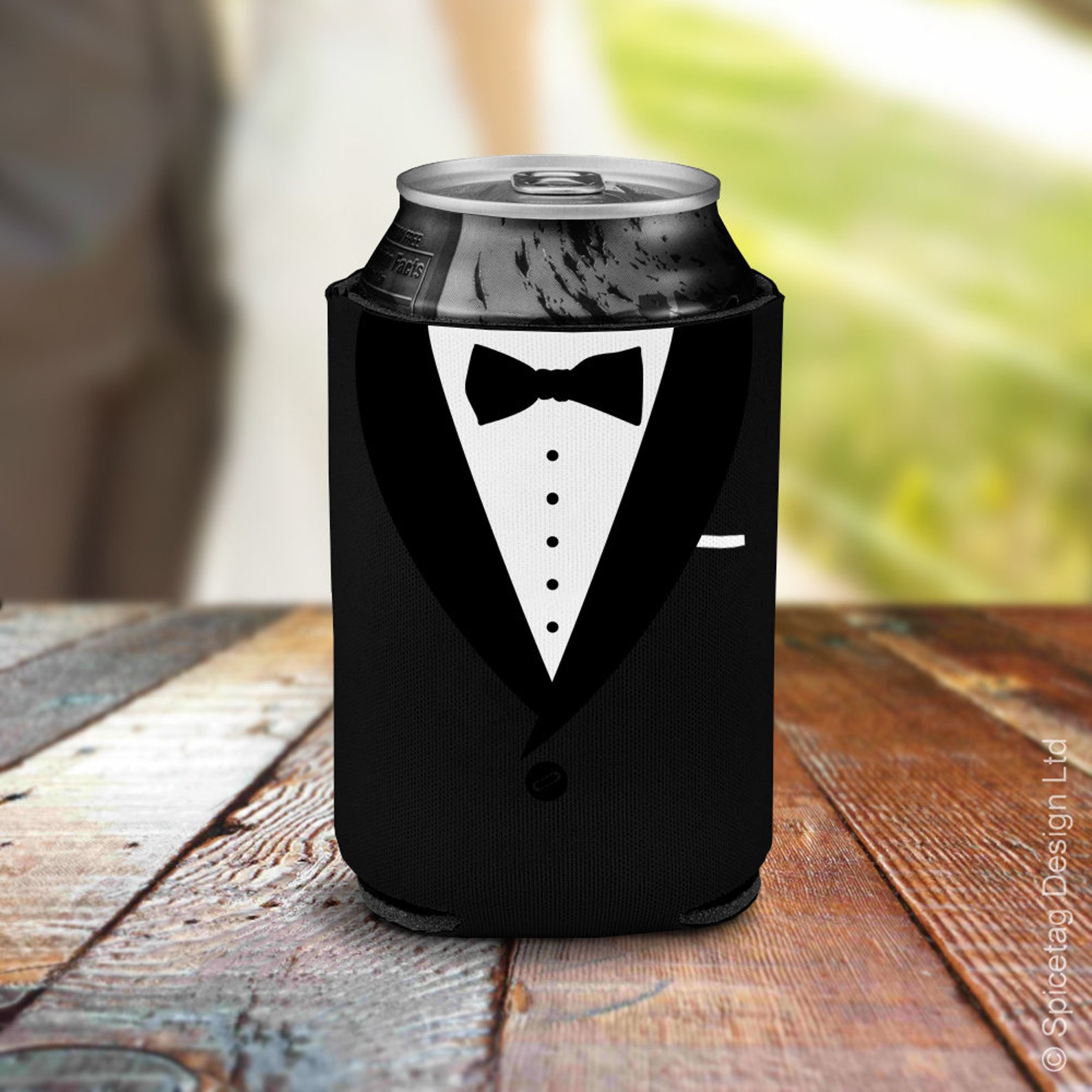 Tuxedo Beer Cooler Holder Smart Tux Can Bottle Beverage Foam Neoprene ...