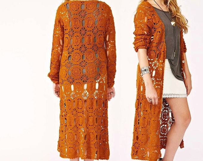 Crochet Coat PATTERN, Cardigan PDF Written in ENGLISH for Every Row ...