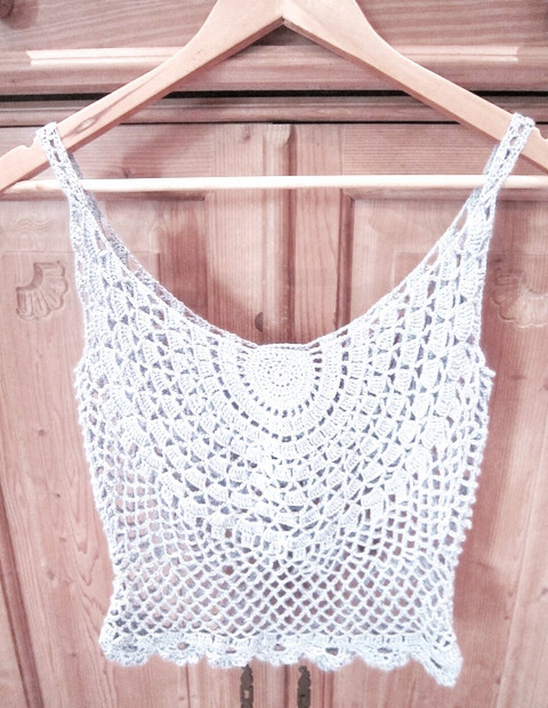 Crochet Top PATTERN, Detailed Instructions in English, Crochet Beach ...