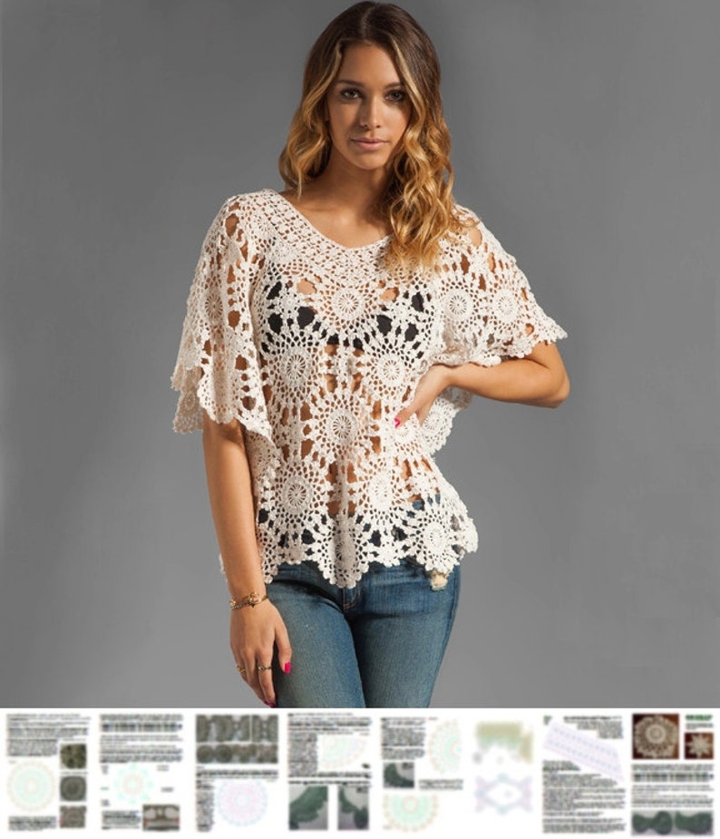 Crochet Top PATTERN Detailed Tutorial in ENGLISH every Row - Etsy