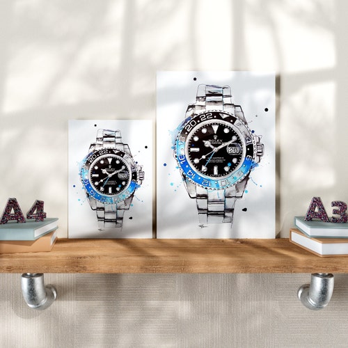 Rolex Neon Sign Motivational Wall Art Canvas Print for Office - Etsy