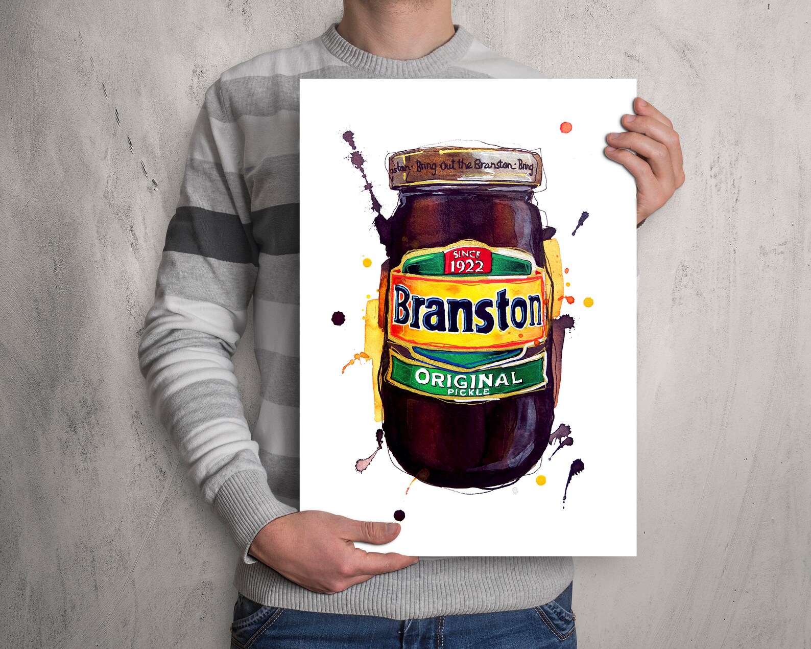 Branston Pickle, Condiment, Wall Art Print - Etsy