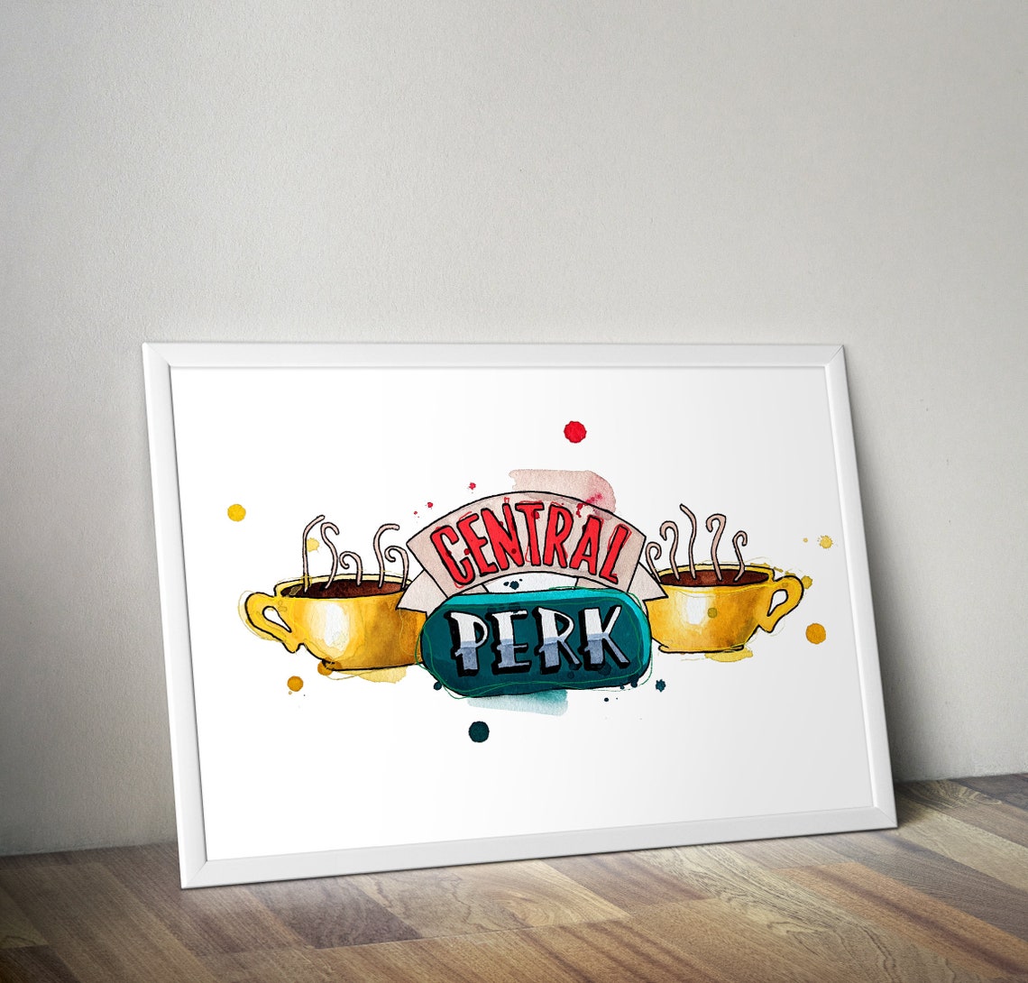 A3 Illustration Central Perk Friends Friends Poster Central | Etsy